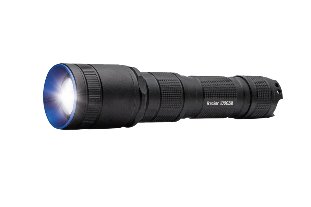 Tracker 1000 Zoom | 1000 Lumen Adjustable Zoom Spot to Flood Beam, Rec