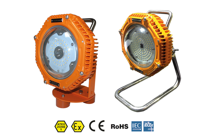 Titan R | 1400 Lumens | Zone 1 | Rechargeable ATEX Floodlight